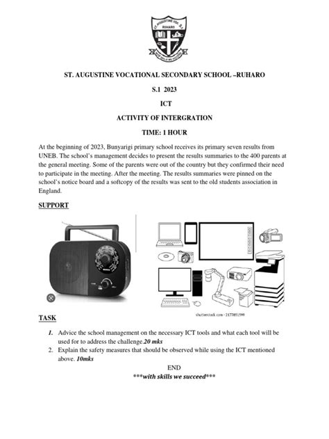 S1 Ict Exam Pdf