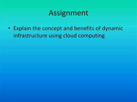Cloud Computing 5 Cloud And The Dynamic Infrastructure Ppt Free Download