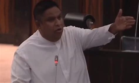 Chamara Sampath State Minister Condemned For Uttering Unparliamentary Language Info Rain