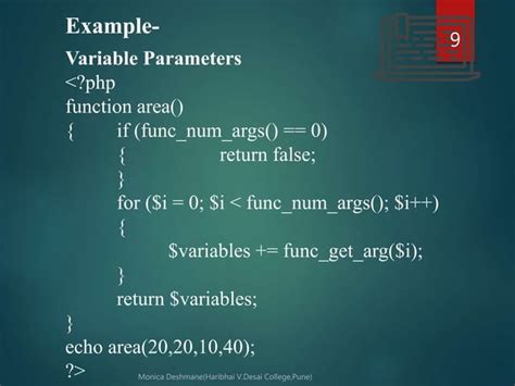 PHP Function PPTX