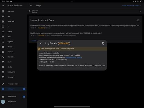 Battery Sensor Stopped Working · Issue 311 · Alandtsetesla · Github