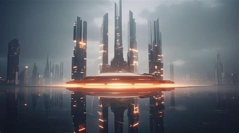 Premium Ai Image Architecture Of The Future