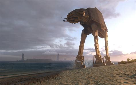 Battlefront Just Took This Glorious Screenshot Of An At At On Scarif