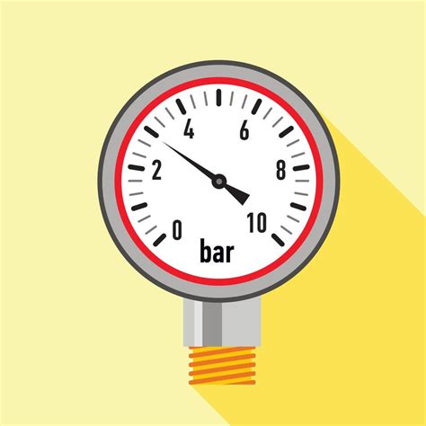 Manometer Icon Flat Style 15114483 Vector Art At Vecteezy