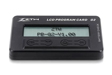 ztw g2 lcd esc programming card auto parts