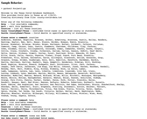 Solved Sample Behavior Python3 Project3py Welcome To The