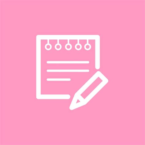 Notes Pink Icon