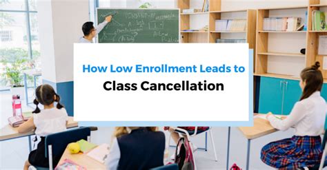 How Low Enrollment Can Lead To Class Cancellation