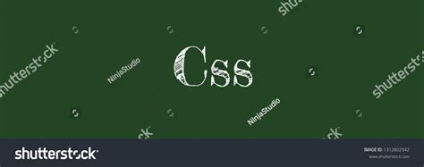 Css Word Concept Css On Chalkboard Stock Vector Royalty Free Shutterstock
