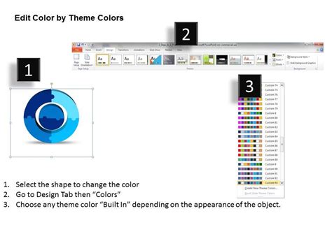 D Circular Flow Diagram Puzzle Powerpoint Templates Ppt Presentation Slides PowerPoint