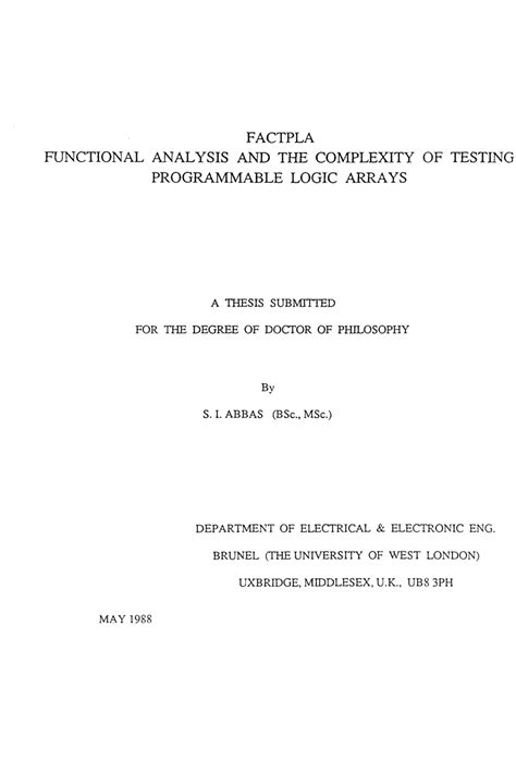 pdf factpla functional analysis and the complexity of testing