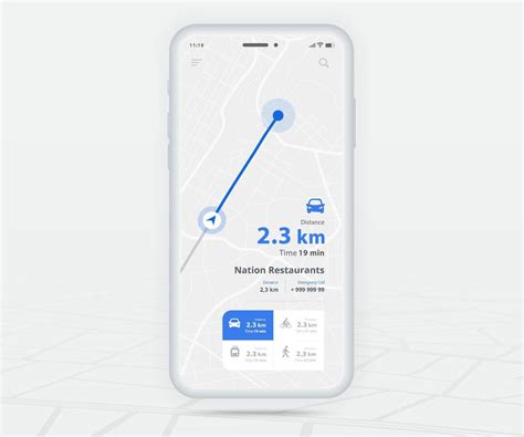 Map GPS Navigation App Ux Ui Concept Mobile Map Application Smartphone App Search Map