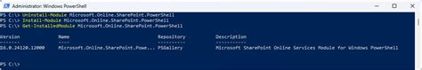 Powershell Module Microsoftonlinesharepointpowershell 16024120