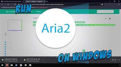 Install Web Based Download Utility With Aria2 Webui On Windows
