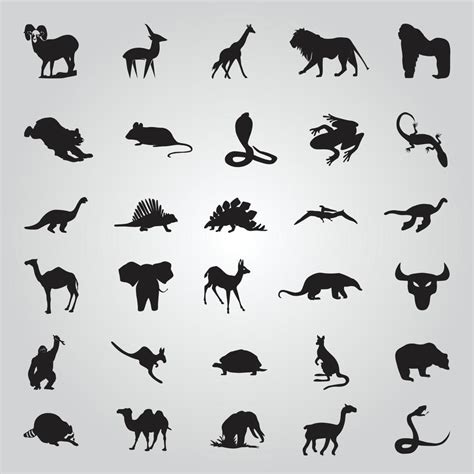 Wildlife Animal Silhouette Free Download 16688898 Vector Art At Vecteezy