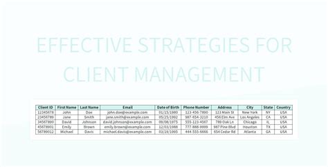 Free Client Management Templates For Google Sheets And Microsoft Excel