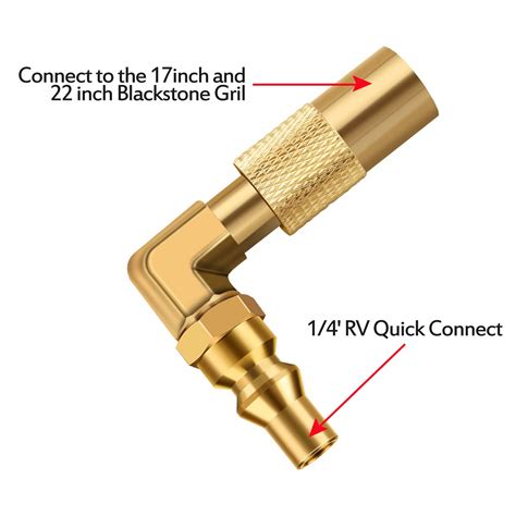 Low Pressure 14 Inch Rv Quick Connect Elbow Adapter