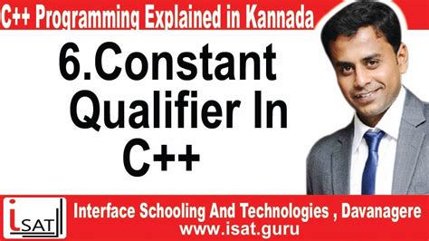 Constant Qualifier In C Youtube