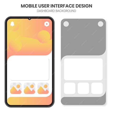 premium vector wireframe mobile user interface dashboard display design