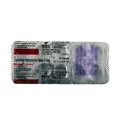 Ridol 2 Mg At ₹ 89stripe Loperamide Tablet In Nagpur Id 2855211239388