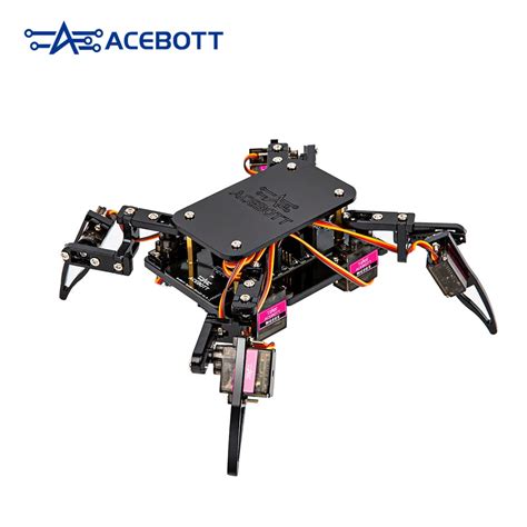 Acebott Quadruped Bionic Spider Robot Kit Esp8266 With Arduino Ide And