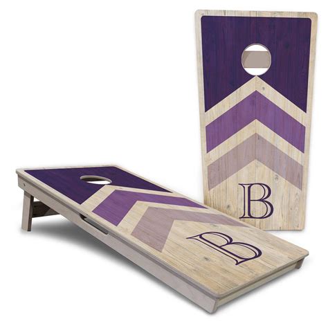 Purple Wedding Arrows Pro Cornhole Boards