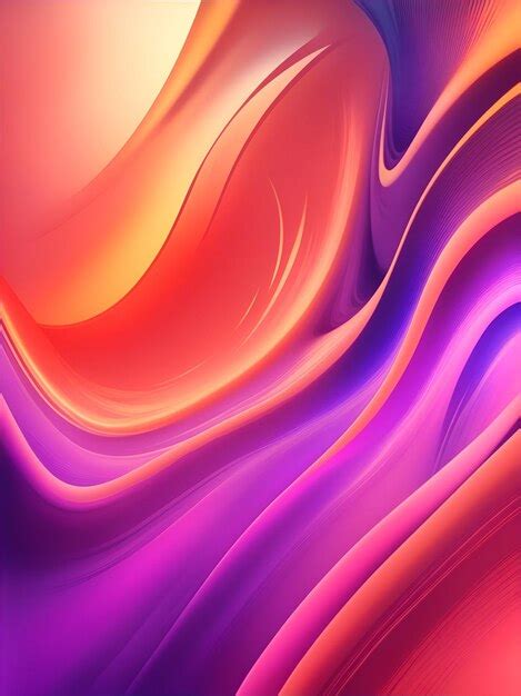 Premium Ai Image Gradient Wave Background