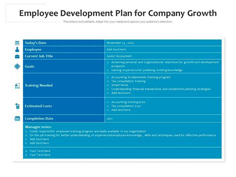 11 Inspiring Individual Development Plan Examples Templates