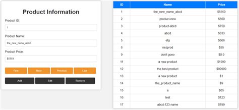 Php Database Navigation And Crud Operations C Javaphp