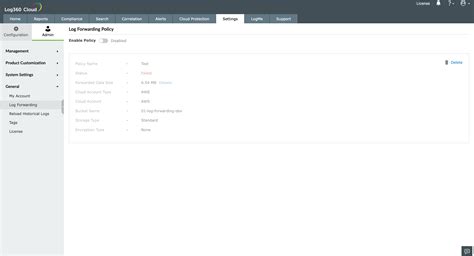 Log Forwarding Log360 Cloud