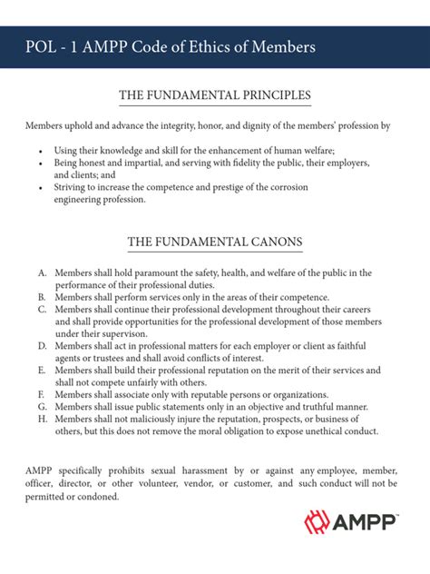 Ampp Code Of Ethics Pdf