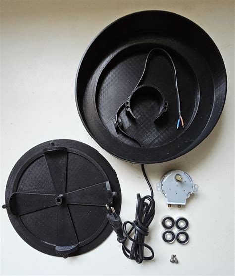 👨‍🎨 Microwave Motorized Turntable Easy To Print And Assemble Rotating