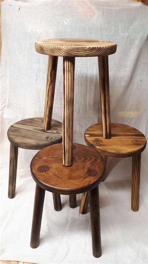 Small Round Stool Etsy Uk