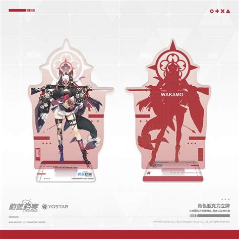 REVIVE Kosaka Wakamo Hyakkiyako Alliance Academy Acrylic Stand X Cm Blue Archive Kyou