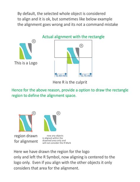 Restrict The Alignment Space By Drawing The Region Reg CorelDRAW Graphics Suite Feature
