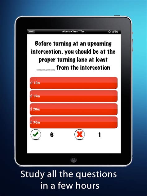 Alberta Class 7 Learner Test App