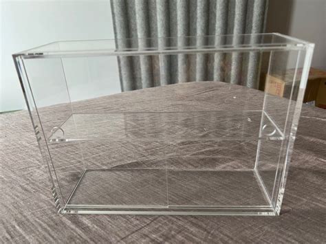 Muji Acrylic Display Case With Sliding Doors S Womens Fashion