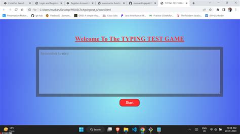 GitHub MuskanPrajapati TYPINGTEST JS