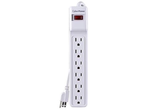 Cyberpower Csb606w Essential Surge Protector Electronics