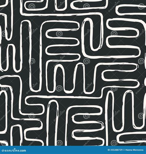 Aesthetic Contemporary Printable Seamless Pattern With Abstract Minimal