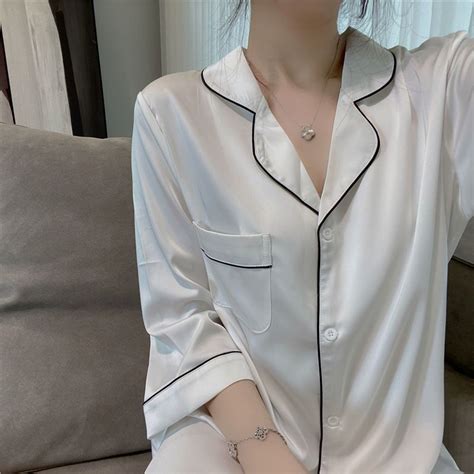 睡裙女冰丝夏季睡衣女性感睡衣衬衫睡裙丝绸家居服春秋连衣裙薄款 阿里巴巴