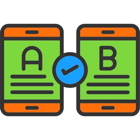 Ab Testing Generic Outline Color Icon