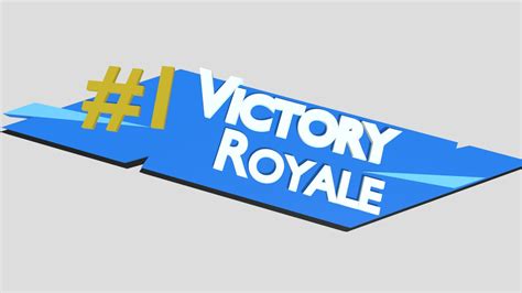 Fortnite Victory Royale Download Free 3d Model By Imaghost [72a5fbd