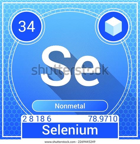 Selenium Se Element Nonmetal Periodic Table Stock Vector Royalty Free Shutterstock