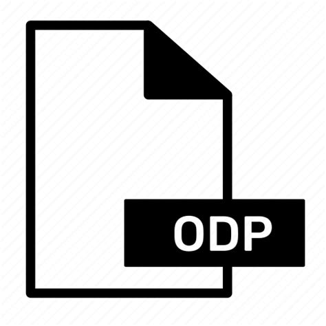 Odp Vector Sign Illustration Text Document Icon Download On
