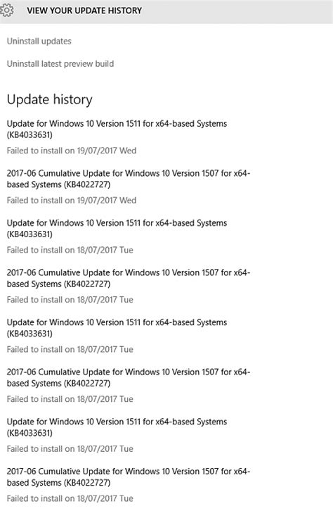 W10 1024 Failure To Update To Latest Version Windows 10 Forums
