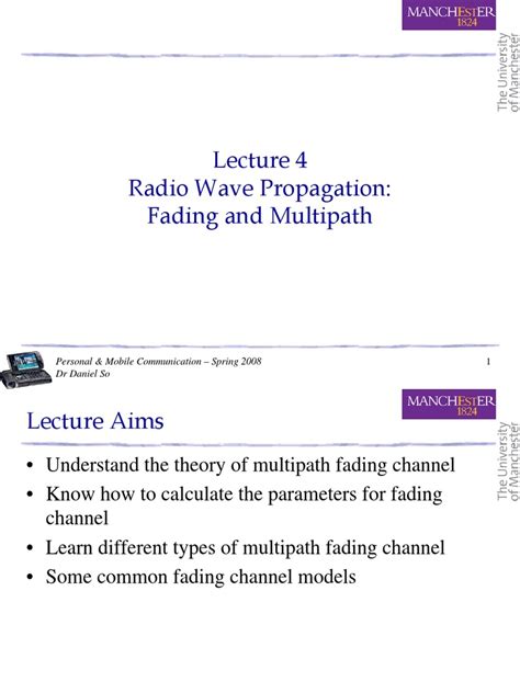 4 Radio Propagation Fading Pdf Radio Propagation Spectral Density