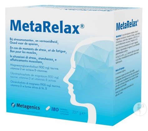 Metagenics MetaRelax 180 Tabletten | Newpharma | Spieren, Zenuwstelsel ...