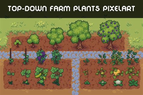 Free Pixel Art Plants For Farm