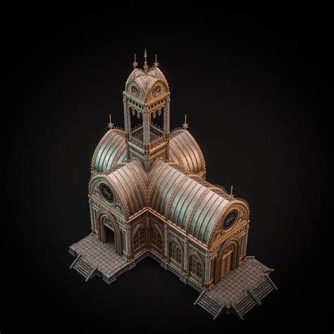 Gothic Modular Building 3 Model Turbosquid 2315009